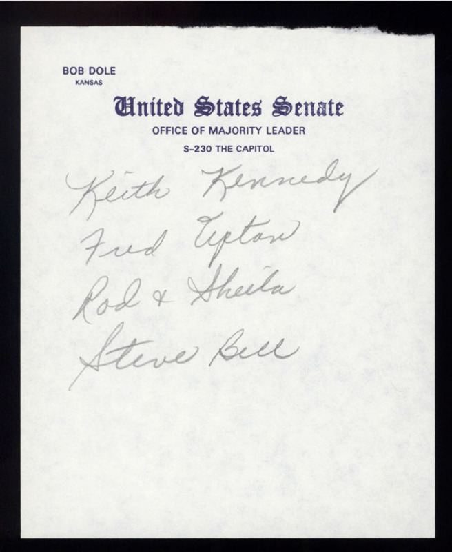 Budget Conference Strategy Meeting, June 6, 1985 · Dole Archive ...